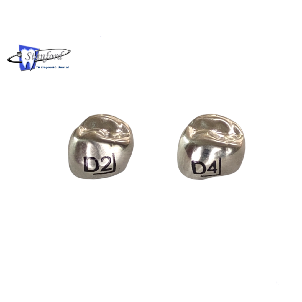 CORONAS DE ACERO CROMO D4 SUPERIOR IZQUIERDO C/5 DENTEAM ...